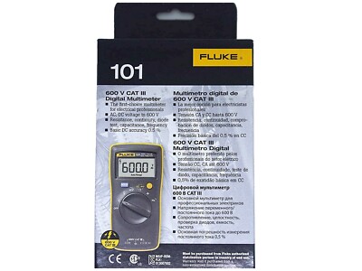 FEDEX Fluke 101 Basic Digital Multimeter Pocket Portable Meter AC DC ...