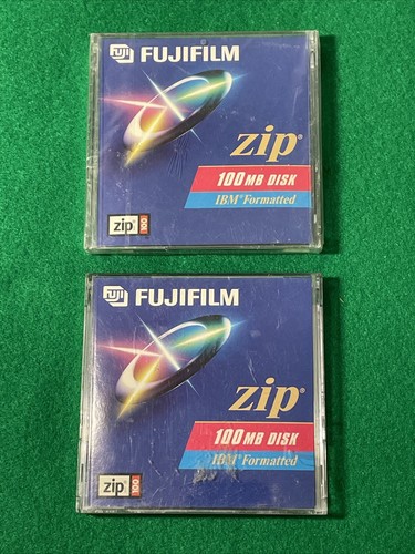 Fujifilm 100MB IBM Formatted Zip Disk, Lot of 2 | eBay