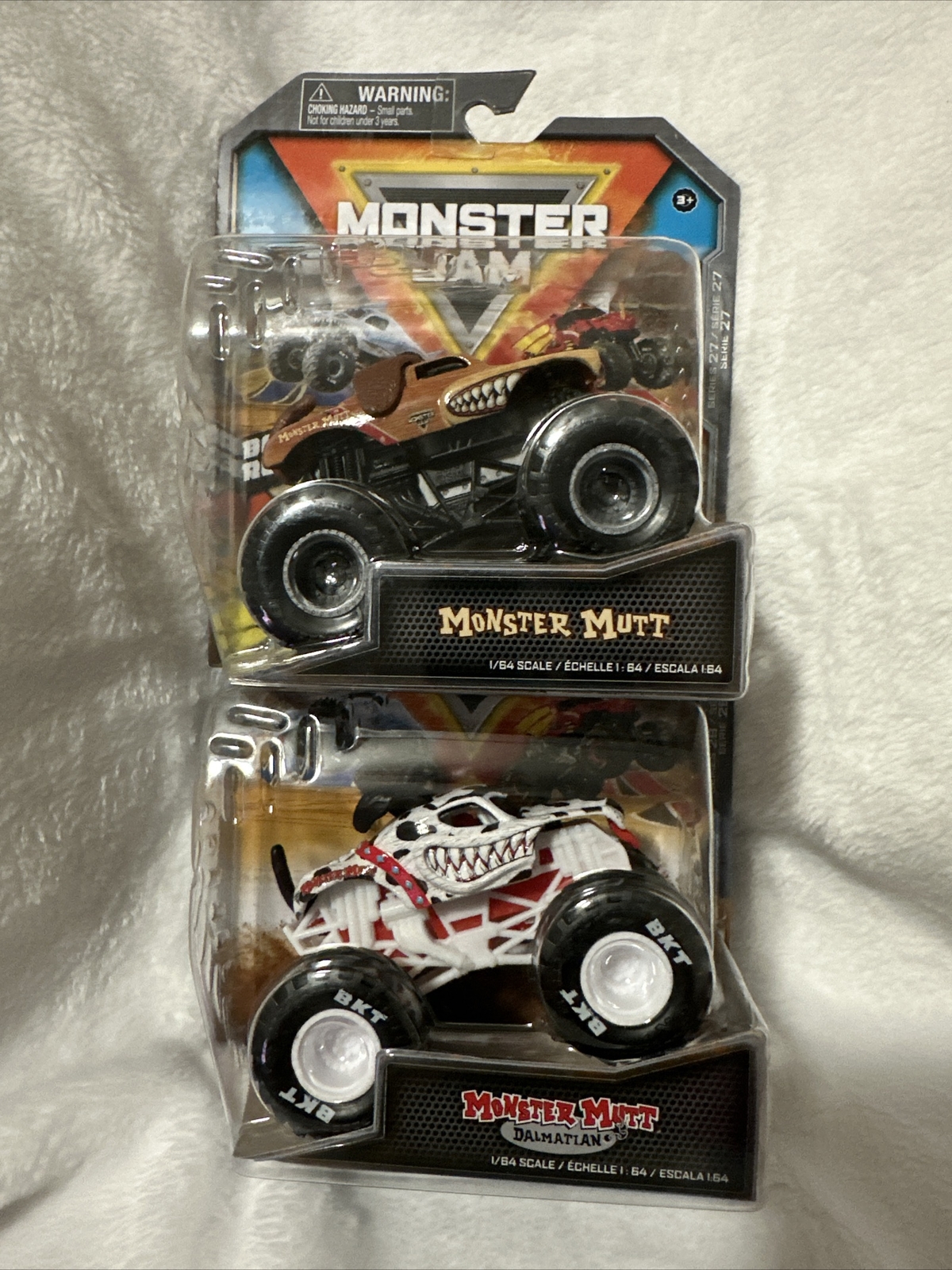 Monster Jam Truck: Brown Monster Mutt series 27 & White Monster Mutt ...