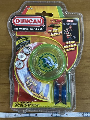 Duncan Pro Z Translucent Neon Green Yo-Yo with Mod Spacers and Trick ...