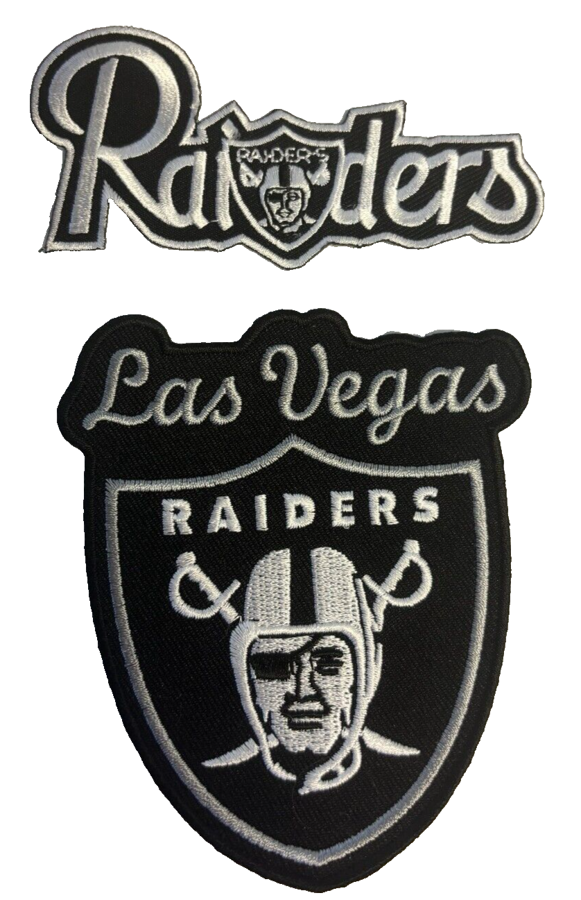 2 PACK Las Vegas / Oakland Raiders Patch (US MADE) Iron On/ Sew ...