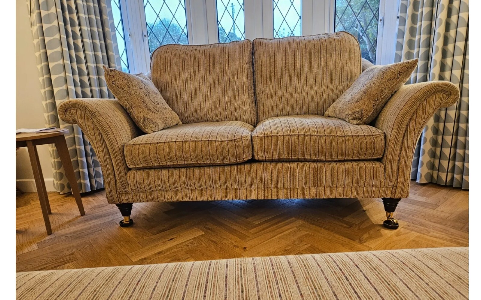 Parker Knoll Sofa In Beautiful Fabric Hanbury Model Rrp £ 1890 | eBay UK