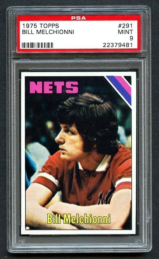 1975 Topps Basketball BILL MELCHIONNI #291 PSA 9 MINT New York Nets | eBay
