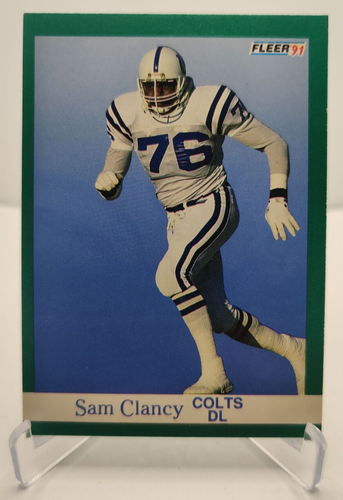 1991 Fleer #79 Sam Clancy Indianapolis Colts football card | eBay