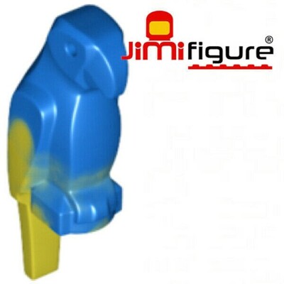 NEW LEGO Parrot Blue Yellow Marbled Bird Sitting Perched 27063pb01 ...