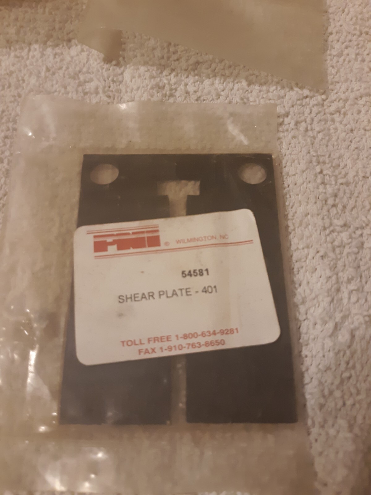 Shear Plate 54581 PNI NEW IN BAG | eBay