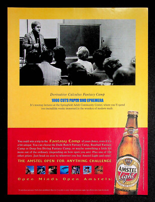 Amstel Light Beer 1998 Trade Print Magazine Ad Alcohol Poster ADVERT | eBay