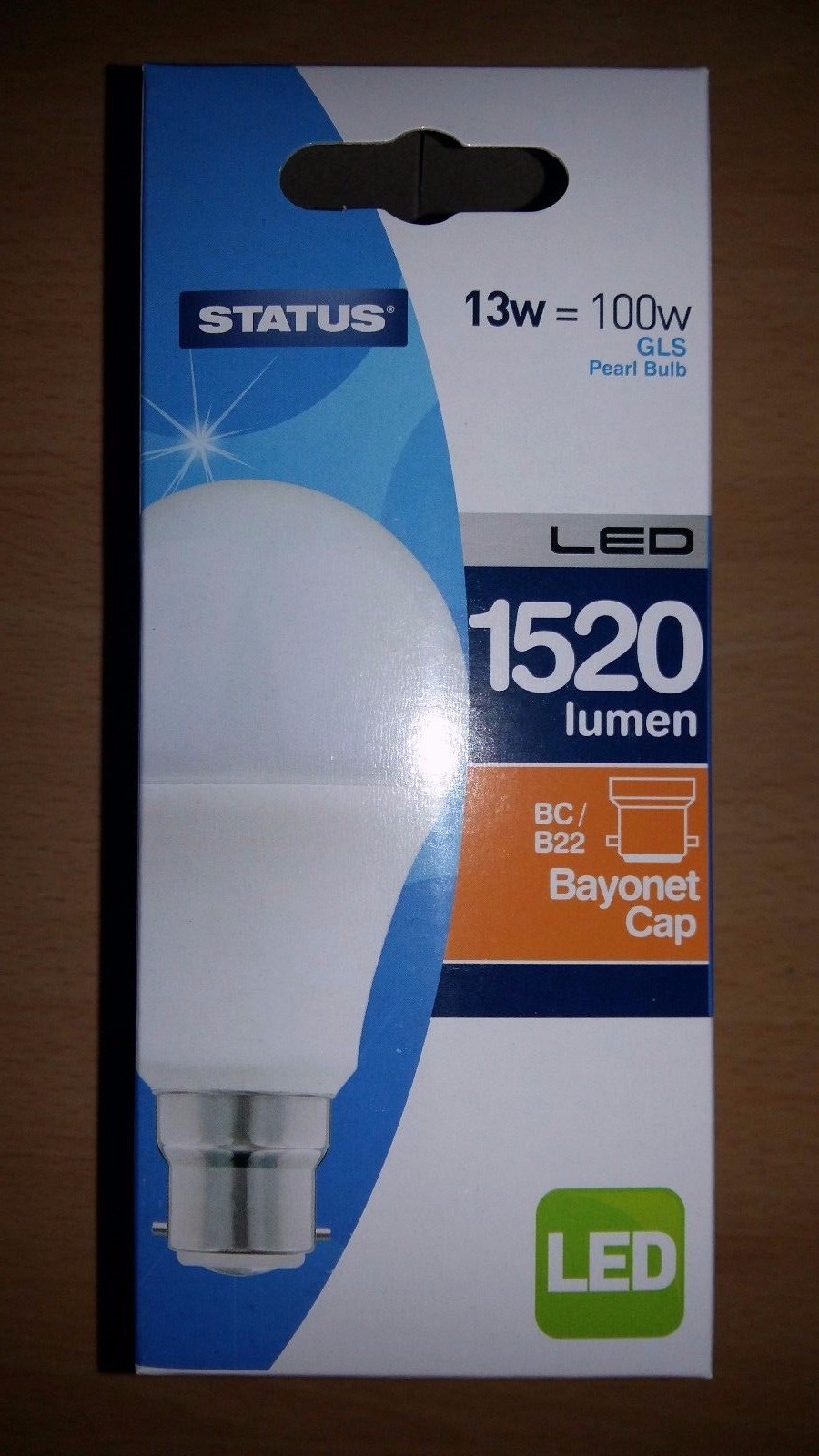 13w GLS LED Light Bulb Warm White BC B22 Push In 1 2 4 10 Bulbs 100w ...