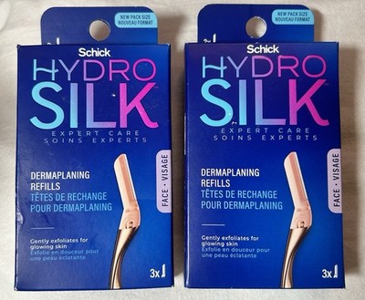 2 Schick Women’s Hydro Silk Dermaplaning Wand Razor Refill 3ct | eBay