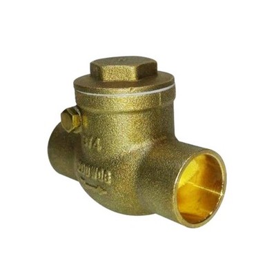 1" Brass Swing Check Valve Lead Free C x C Sweat Ends | eBay