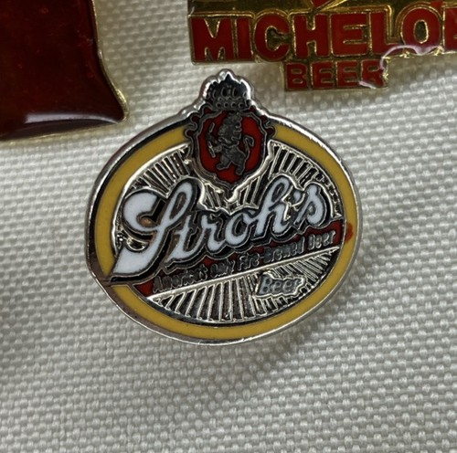Lot/5 Beer Lapel Pin Pinback Biker Motorcycle Pins Rainier Michelob ...