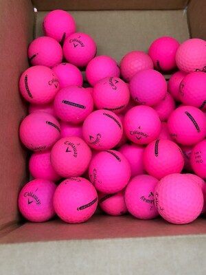 48 Pink Callaway Super Soft Matte Used Golf Ball Mix 4A/5A FREE ...