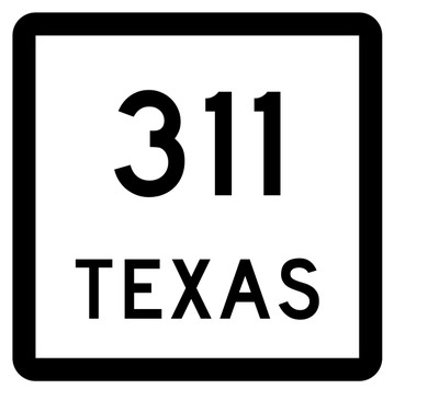 Texas State Highway 311 Sticker Decal R2606 Highway Sign | eBay