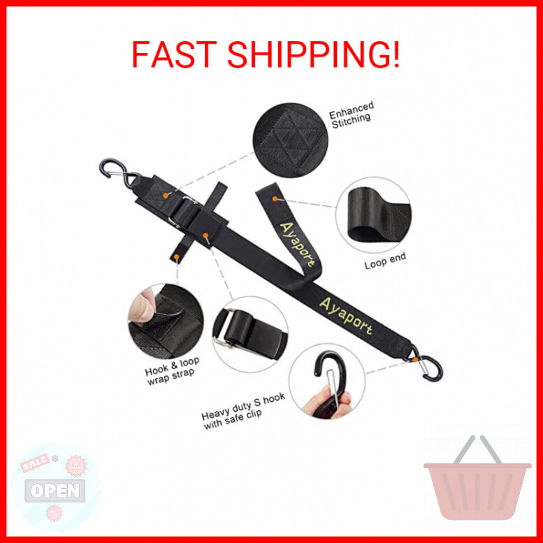 Ayaport Boat Tie Down Straps to Trailer Boat Transom Strap 4 feet x 2 ...