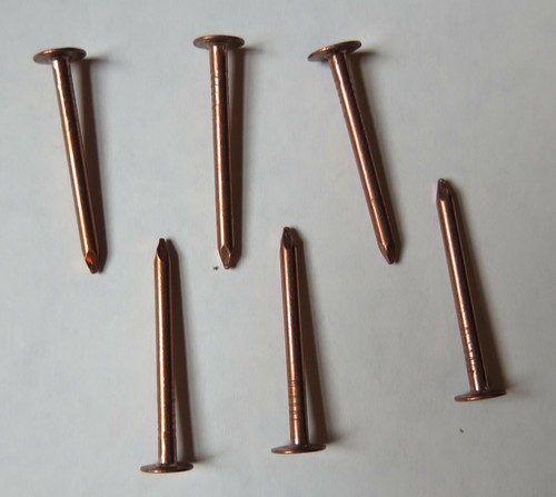 1.5 inch smooth copper roofing nails, 50 nails, new, not in box | eBay