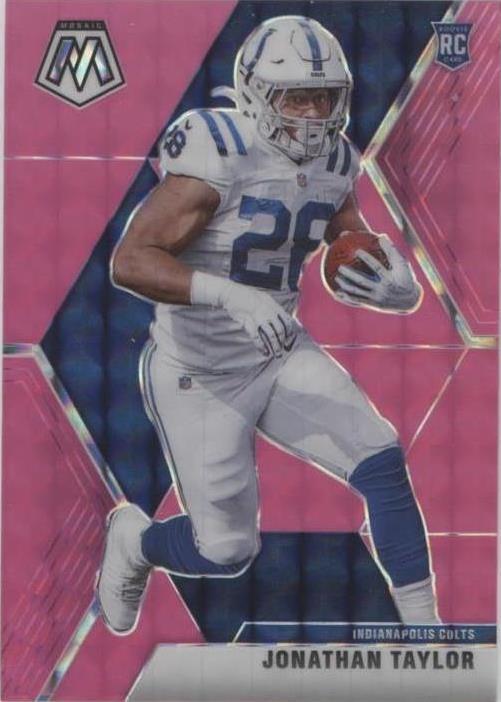 2020 Panini Mosaic - Rookies Jonathan Taylor #216 Mosaic Pink ...
