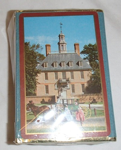 Vtg Congress Deck of Playing Cards Governor's Mansion Colonial ...