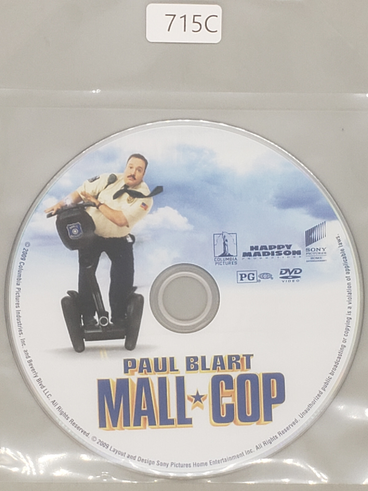 Paul Blart Mall Cop (DVD) Disc Only No Tracking | eBay