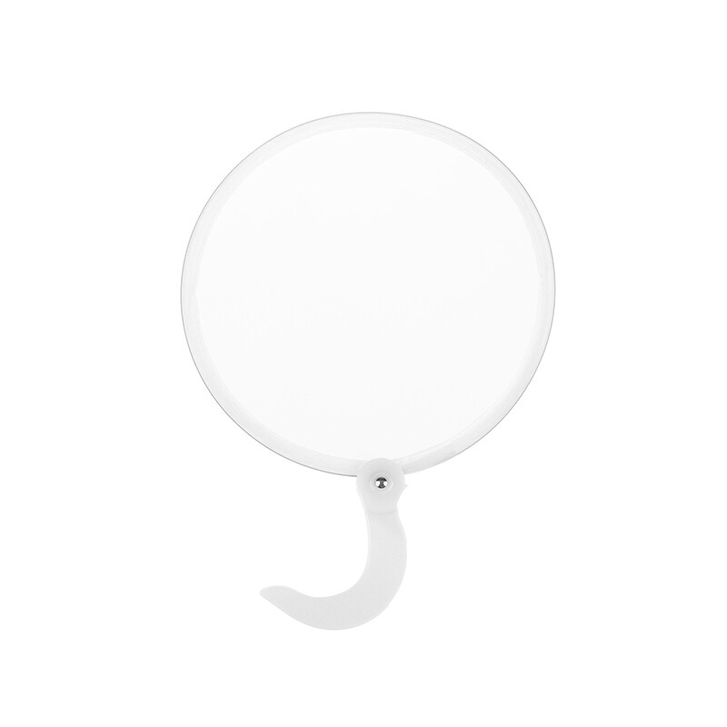 1Pc Portable Foldable Blank Round Fans Simple Mini Handheld Fan DIY ...