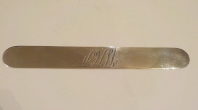 Vintage Sterling Silver Page Turner, Monogram, 105 grams | eBay