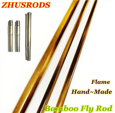 7'6"-5 wt/ZHUSRODS Flame Bamboo Fly Rod Blanks+Nickel silver ferrule ...