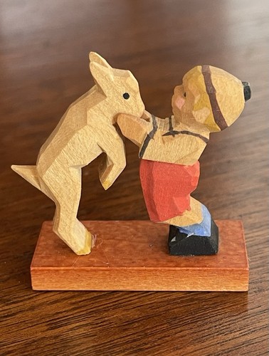 Vintage Erzgebirge GDR Emil Helbig Folk Art Carved Wood Boy With Goat ...