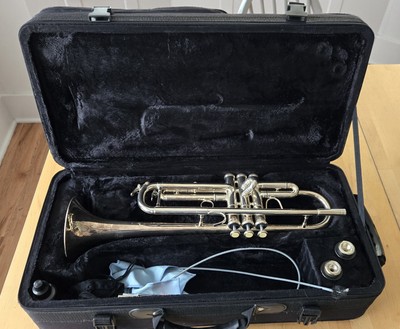 Besson 1000L Silver Trumpet with Case | eBay