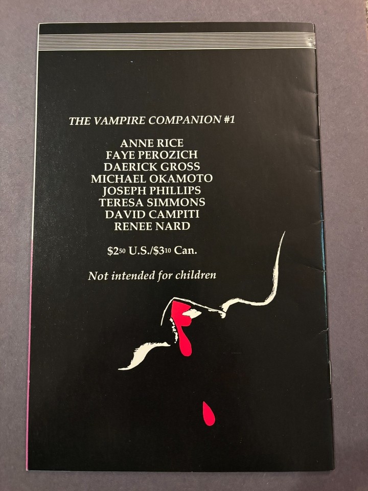 INNOVATION LOT (3) ANNE RICE'S VAMPIRE LESTAT #3 & #7 + VAMPIRE ...