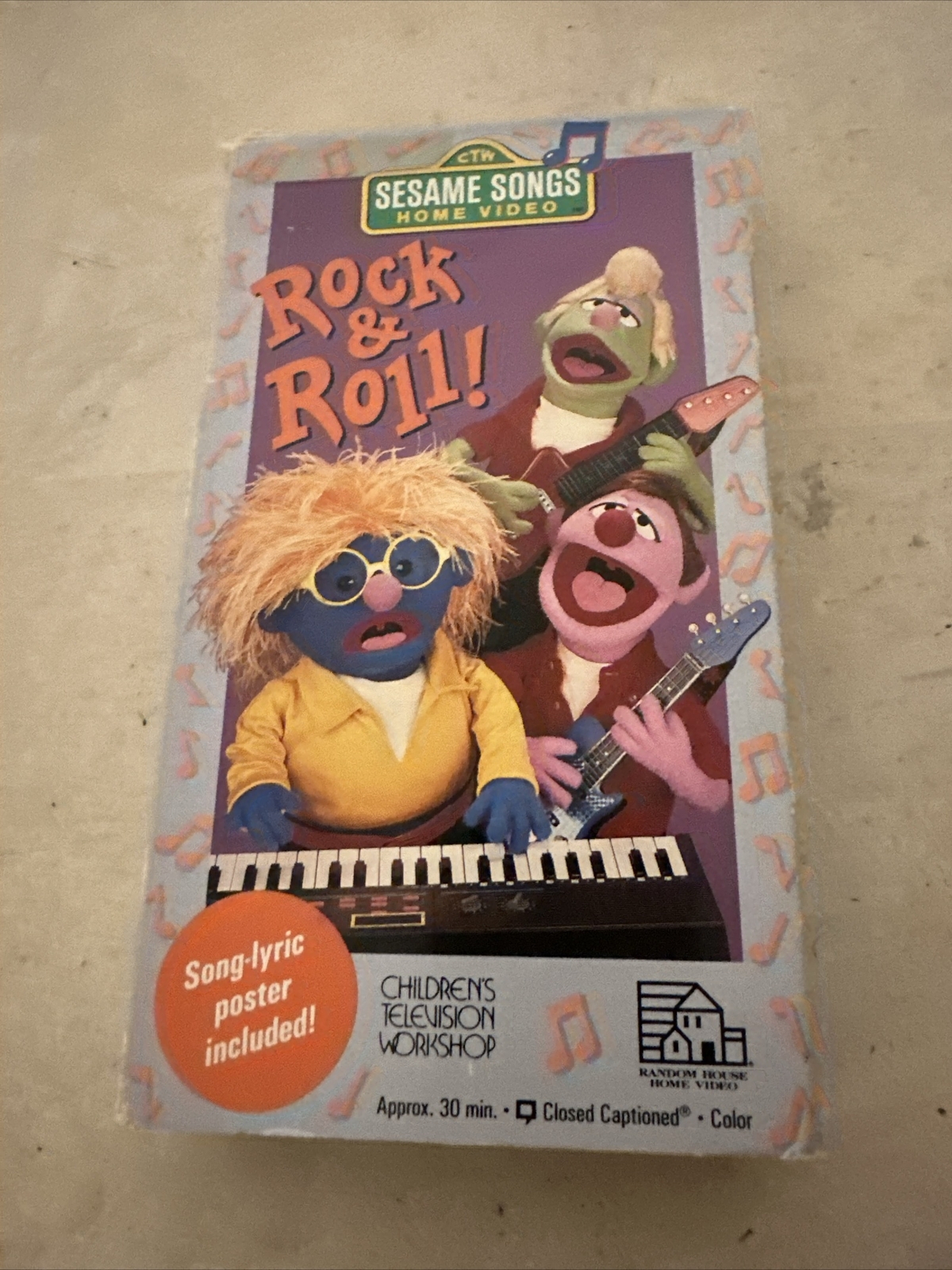 SESAME STREET ROCK & ROLL SONGS HOME VIDEO VHS POSTER NOT INCLUDED | eBay
