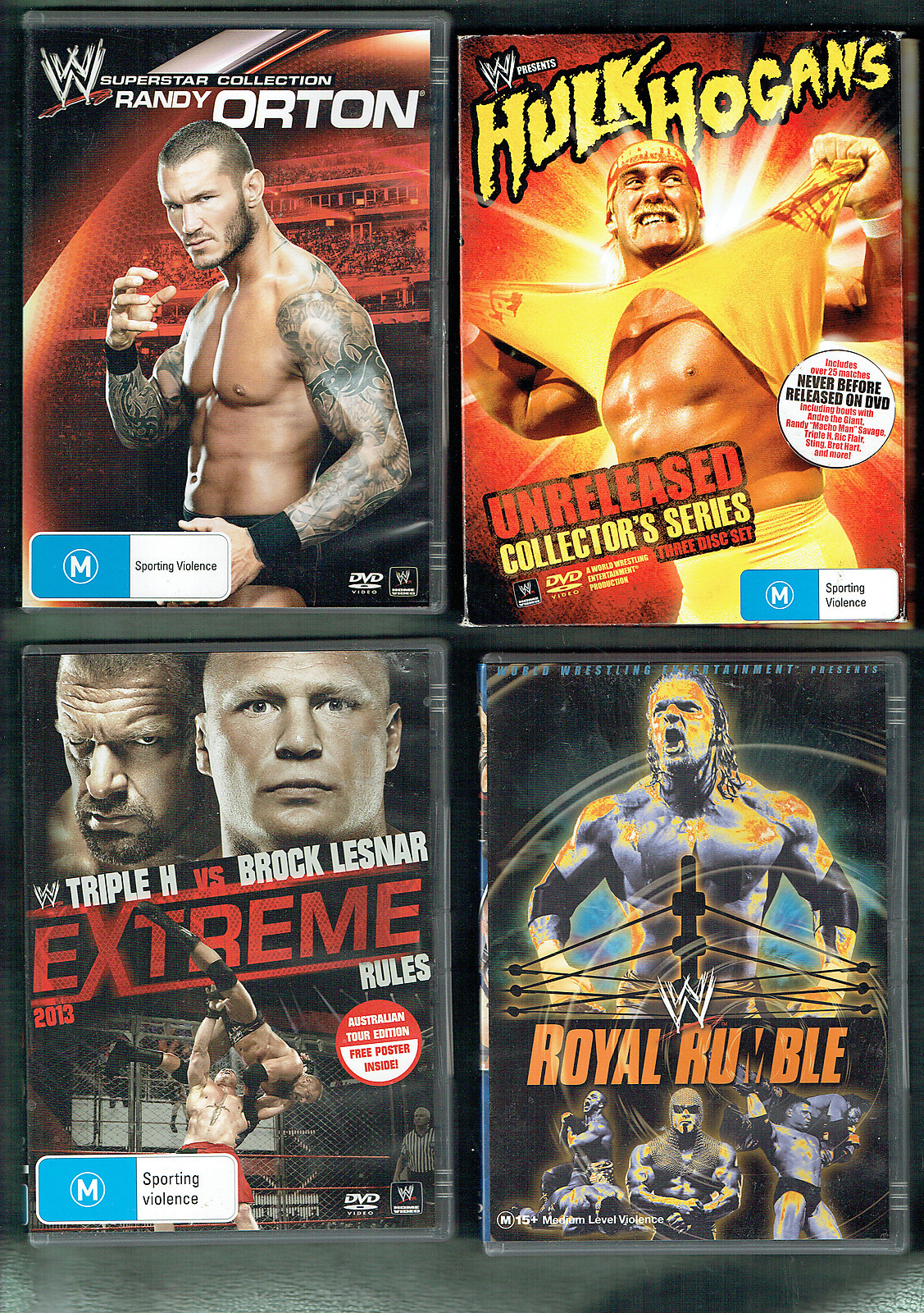 #CC. #4. LOT OF FOUR (4) WRESTLING DVDs, 6 DISCS | eBay Australia