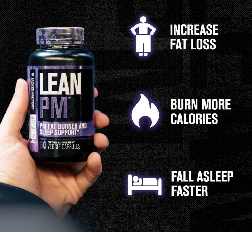 Lean PM Night Time Fat Burner, Sleep Aid Supplement, & Appetite ...