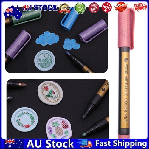 Fire Paint Markers Invitation Decor Color Markers for Metal Rubber (Red ...