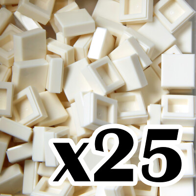 NEW LEGO - TILES - 1 x 1 - White tile x 25 - smooth flat tiled 1x1 | eBay
