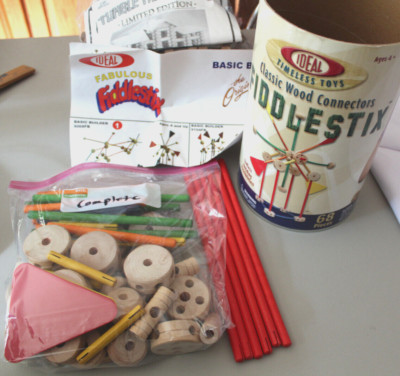 IDEAL Timeless Toys Classic Wood Connection Fiddlestix ~ Complete but ...