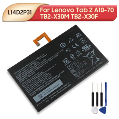 Original Battery L14D2P31 For Lenovo Tab2 A10-70 LC/A10-70F TB2-X30M ...