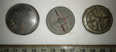 Lot of 3 Vintage Automobile Gas Caps - Used | eBay