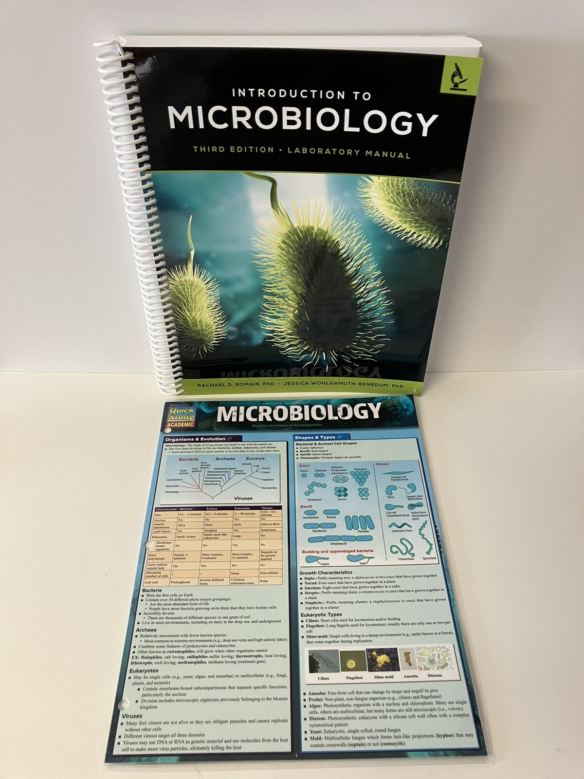 Introduction to Microbiology Lab Manual 3rd Ed & Microbiology Quick ...
