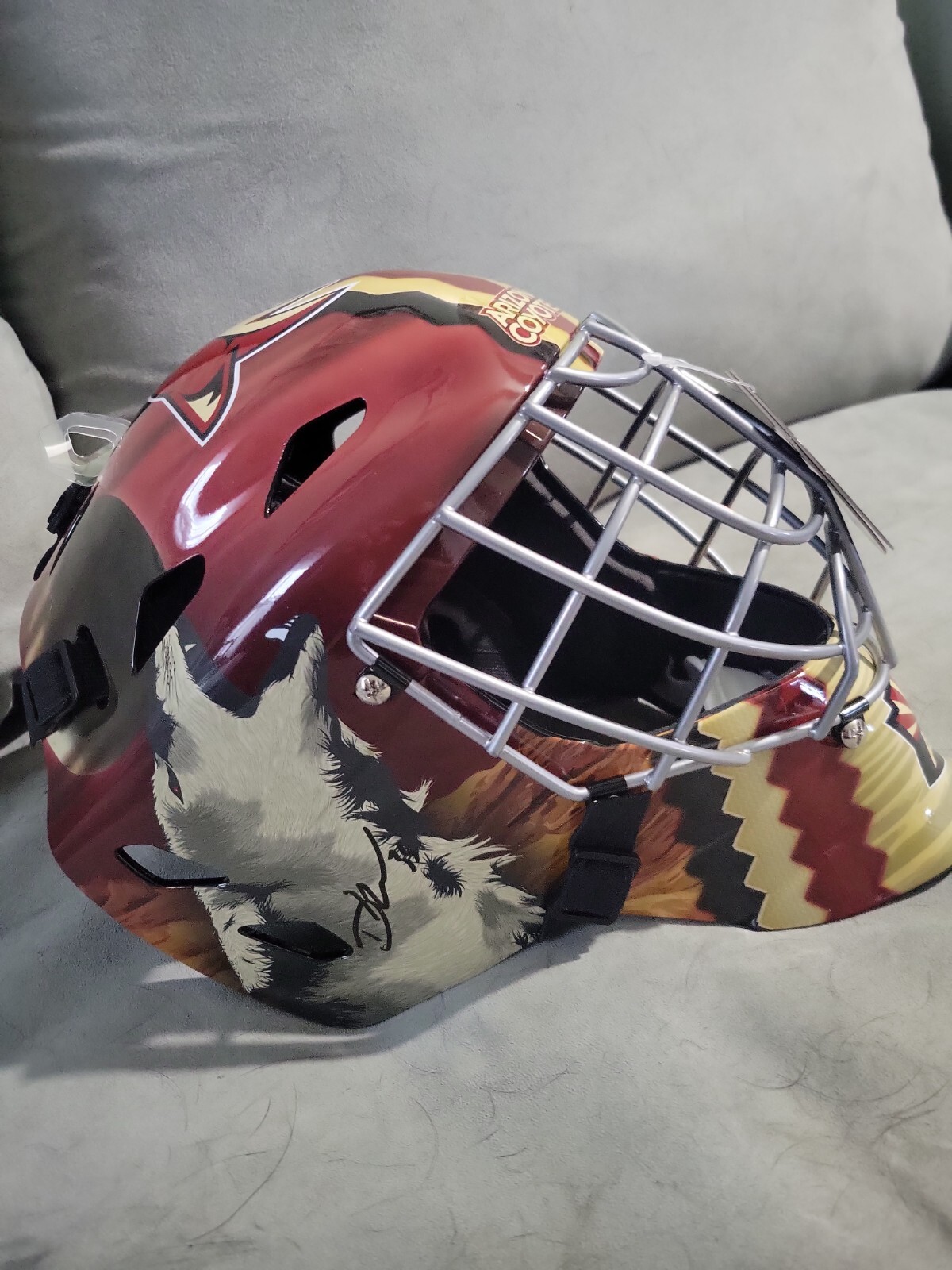 Darcy Kuemper Autograph Goalie Mask Arizona Coyotes Fanatics Authentic ...