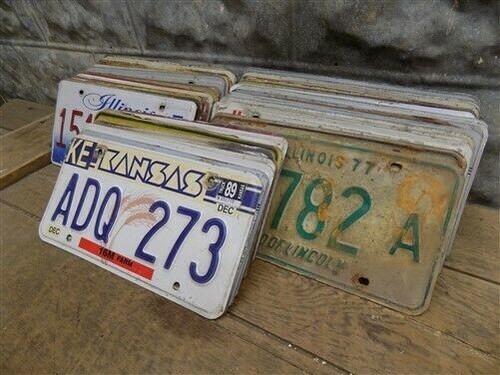 Set of 50 License Plates Lot Vintage Automobile Car Truck Tags js | eBay