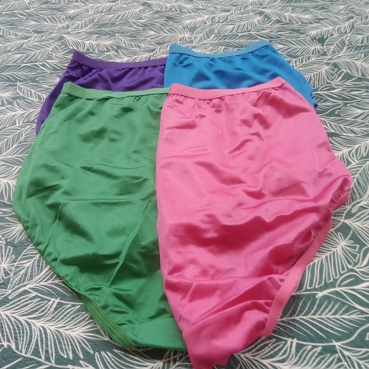 NWOT Assorted Comfort Choice 4 Pair Pack Nylon Brief Panties Size 8 | eBay