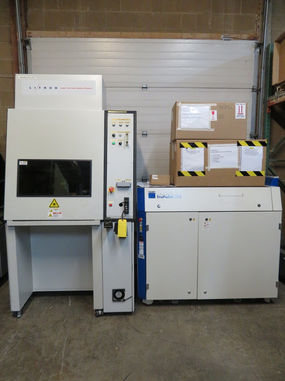 Trumpf Laser Welding 4 axis Trupulse 203 w/ Litron Series 30 Weld ...