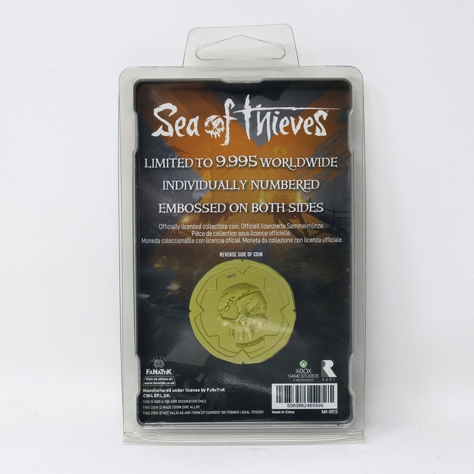 Sea of Thieves Limited Edition Gold Hoarder Key Coin Official ...