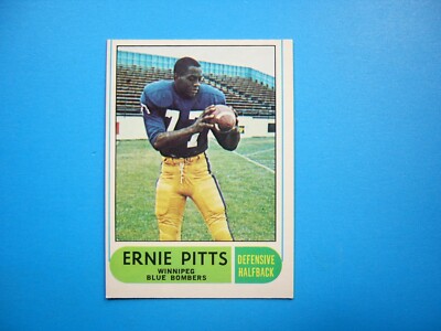 1968 O-PEE-CHEE CFL FOOTBALL CARD CARD #66 ERNIE PITTS EX/NM NM SHARP ...