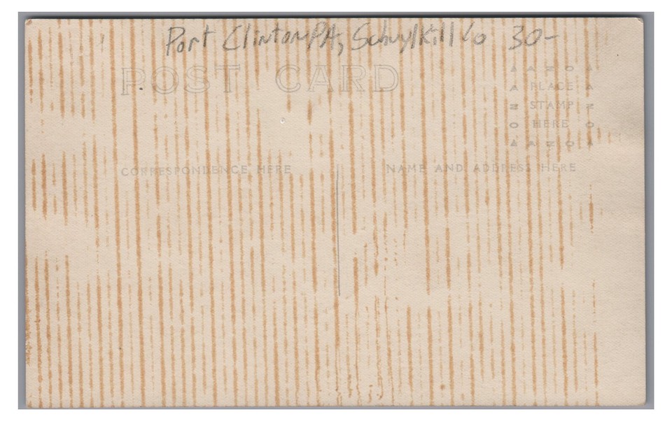 RPPC Pavilion in PORT CLINTON PA Schuylkill County Vintage Real Photo ...