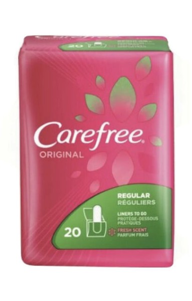 CAREFREE Original Regular to Go Fresh Scent Pantiliners - Pack of 20 ...