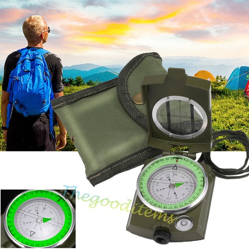 Outdoor Military Luminous Lensatic Compass for Camping Hiking Survival ...