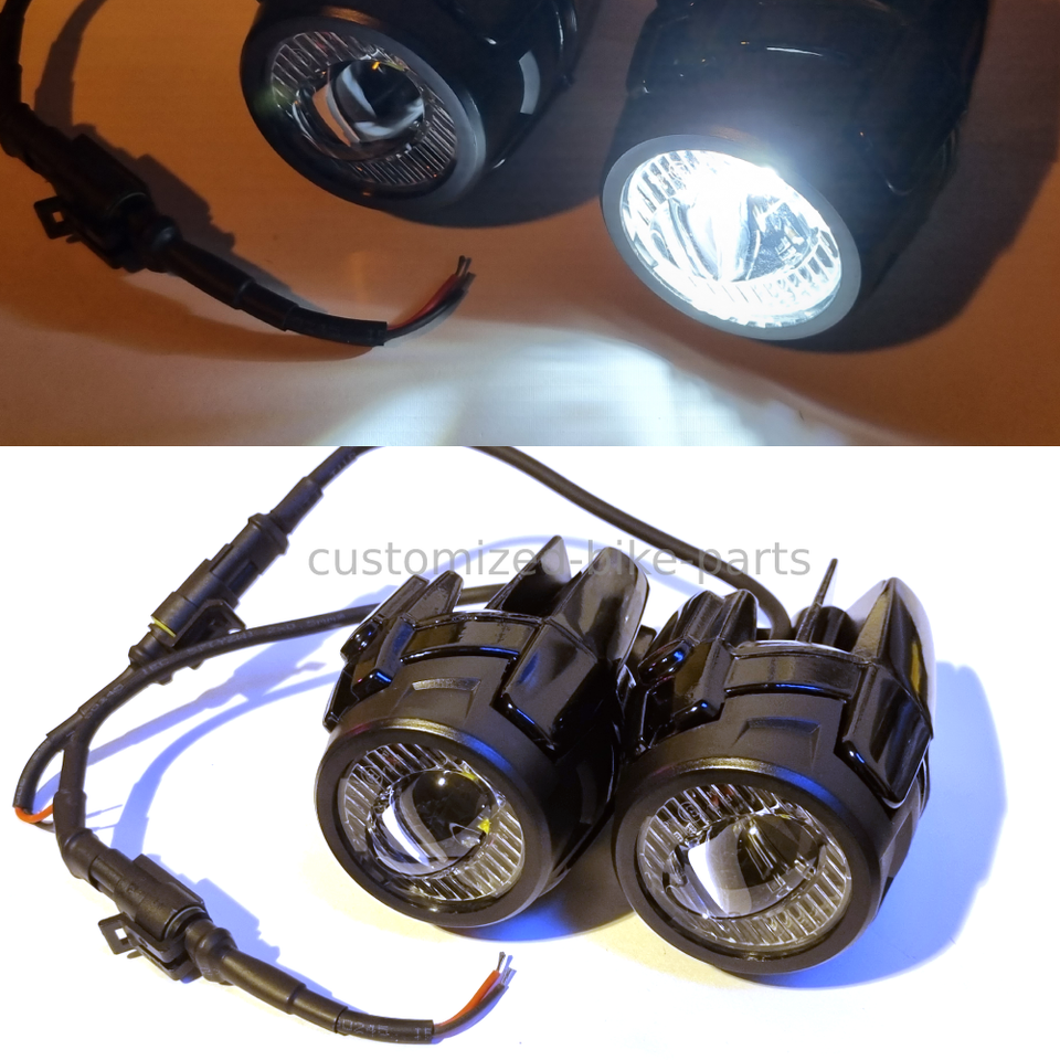 Complete LED Auxiliary Spot Fog Light Assembly Kit - BMW R1250GS ...