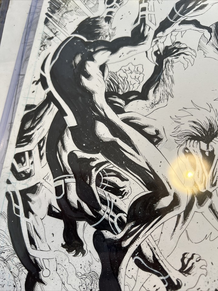 DC Comics Teen Titans Tyler Kirkham Issue 29 Page 4 Splash Original ...