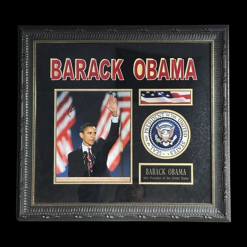 BARACK OBAMA SIGNED AUTOGRAPHED PHOTO FRAMED WITH COA | eBay