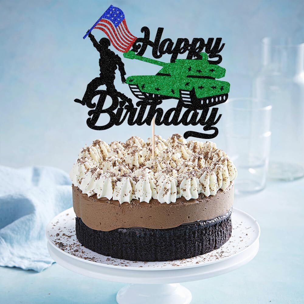 Army Themed Birthday Cakes Military Theme Cake Topper | Party Supplies